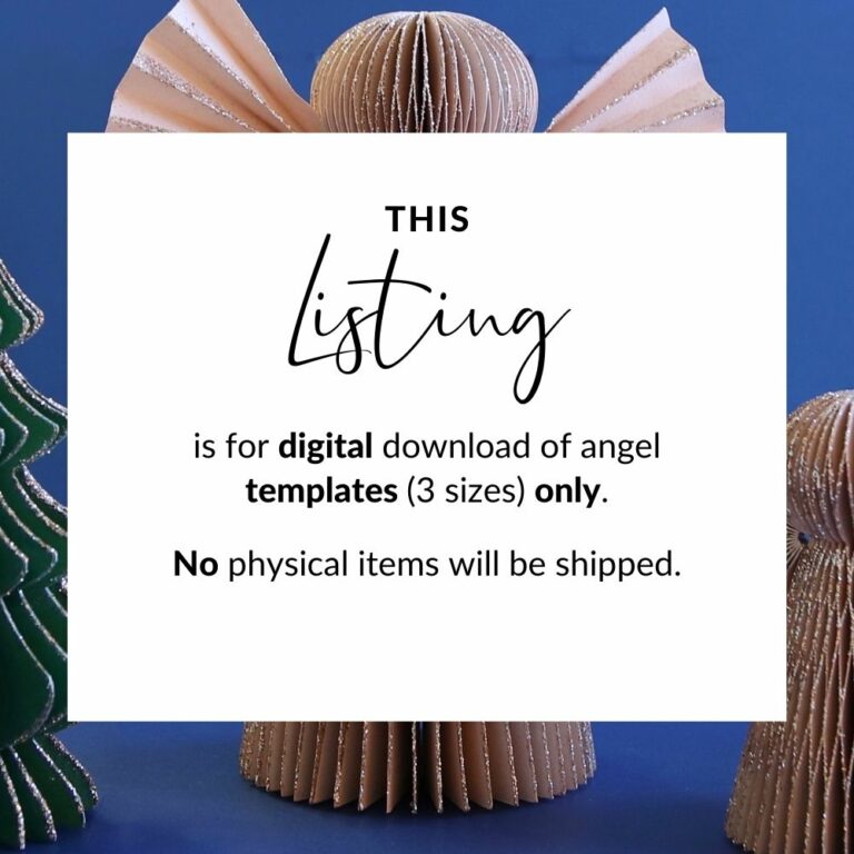 Paper Angel Template - FancyBloom