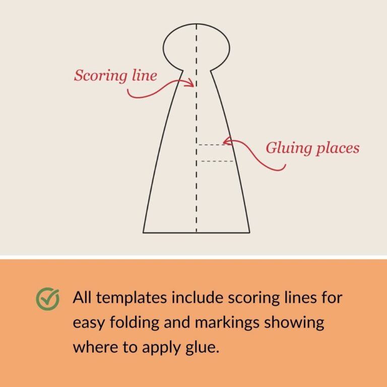 Paper Angel Template - FancyBloom