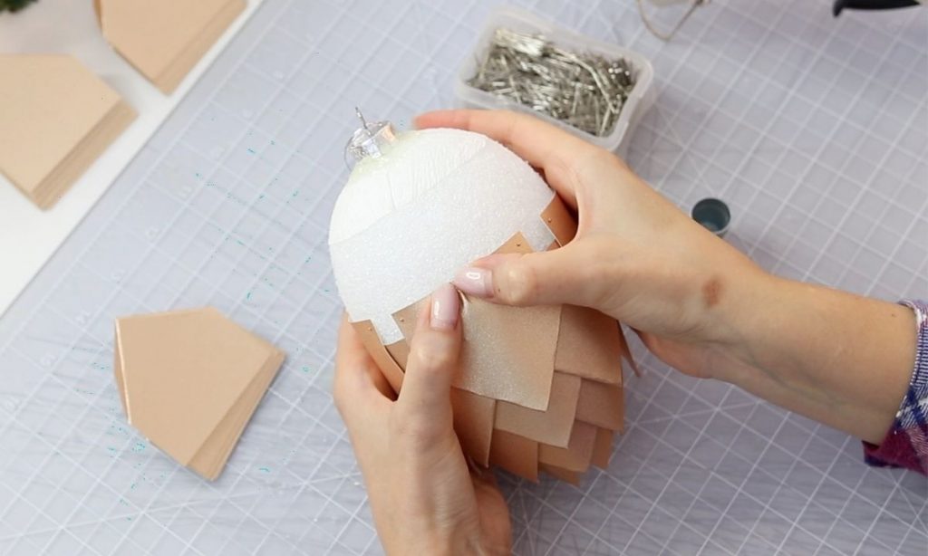 How To Make Paper Pinecone Ornament - FancyBloom - FancyBloom
