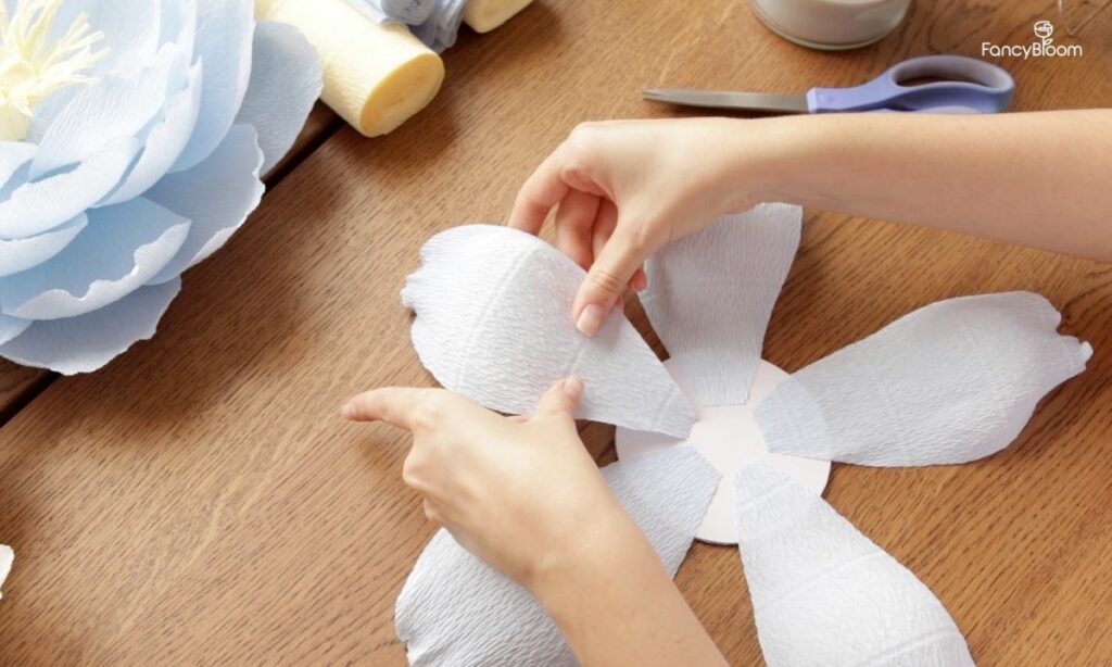 EASY Crepe Paper Flowers For Beginners - Step By Step Tutorial - FancyBloom