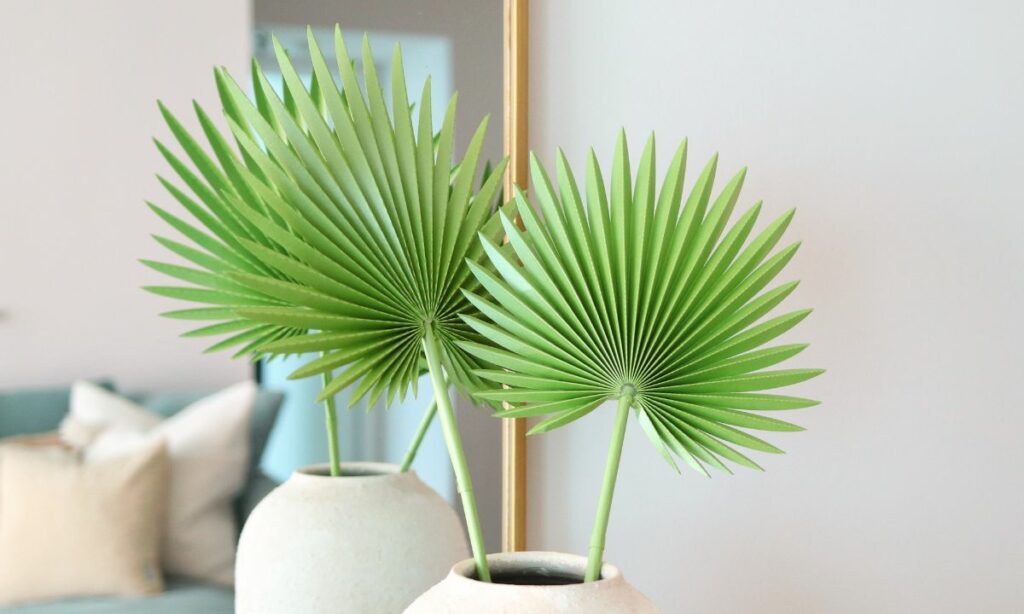 How To Make Paper Palm Leaves DIY (+ FREE Template) - FancyBloom ...