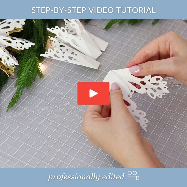 3D Paper Snowflake Template - FancyBloom