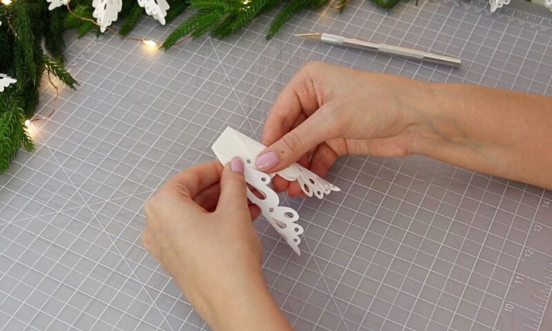 How To Make A 3D Paper Snowflake Ornament: Easy West Elm Dupe! - FancyBloom